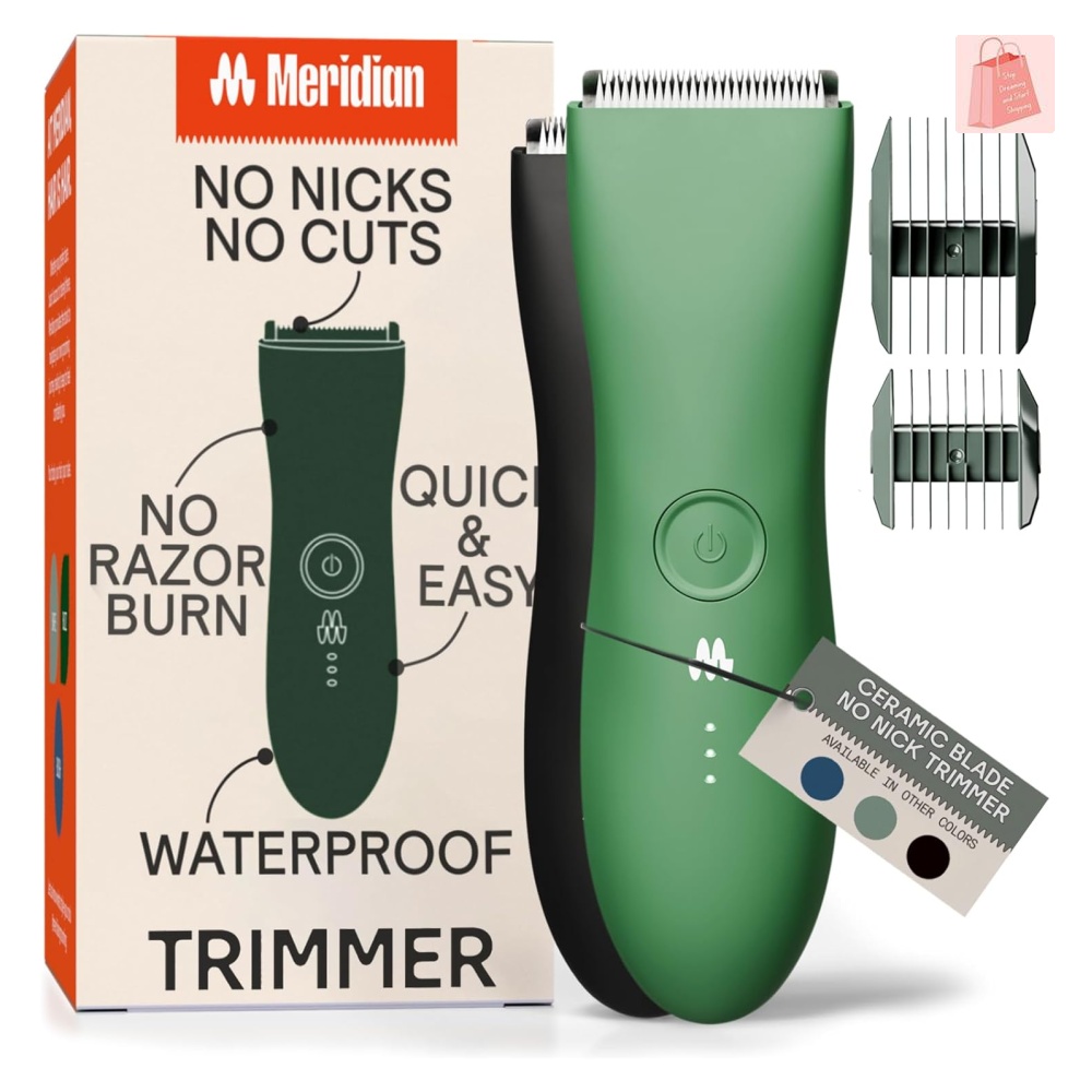 MERIDIAN Original Ball Trimmer Men, Body Hair Trimmer Men, Ball Shaver ...