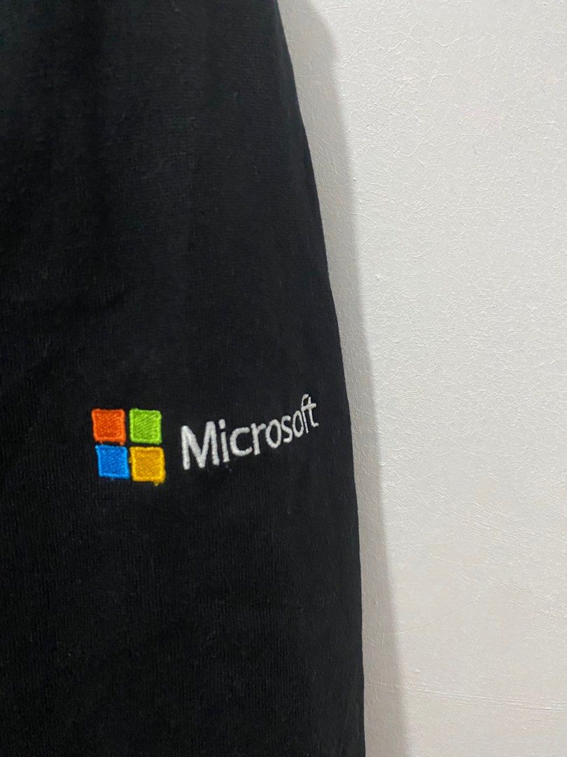 Microsoft Black USA Tech Zip Up Hoodie, Men's Fashion, Coats, Jackets ...