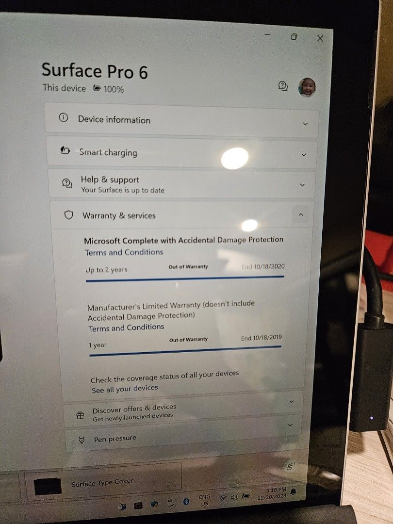 Microsoft Surface Pro 6 (Intel Core i5, 128GB SSD, 8GB RAM) + Surface ...