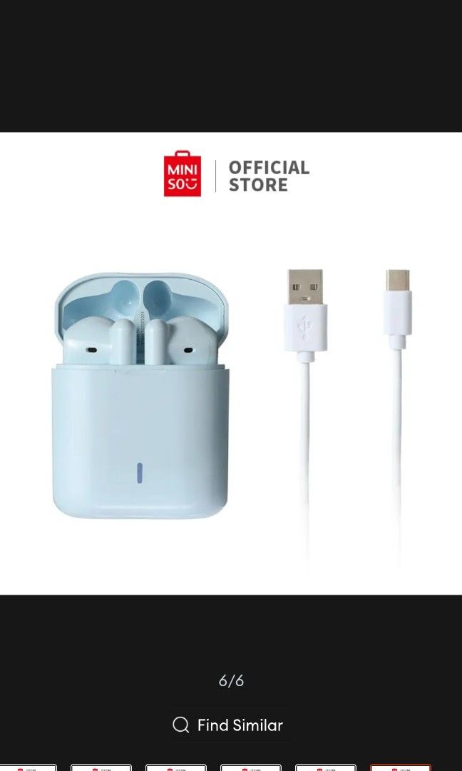 MINISO Macaron Half In-Ear TWS Earphones Model: S88, Audio, Earphones ...