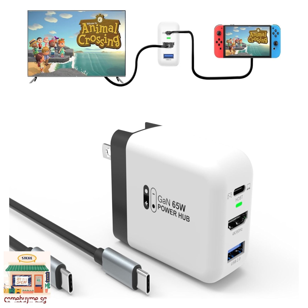 Mirabox 65W Portable Dock Charger for Nintendo Switch, Compatible with ...