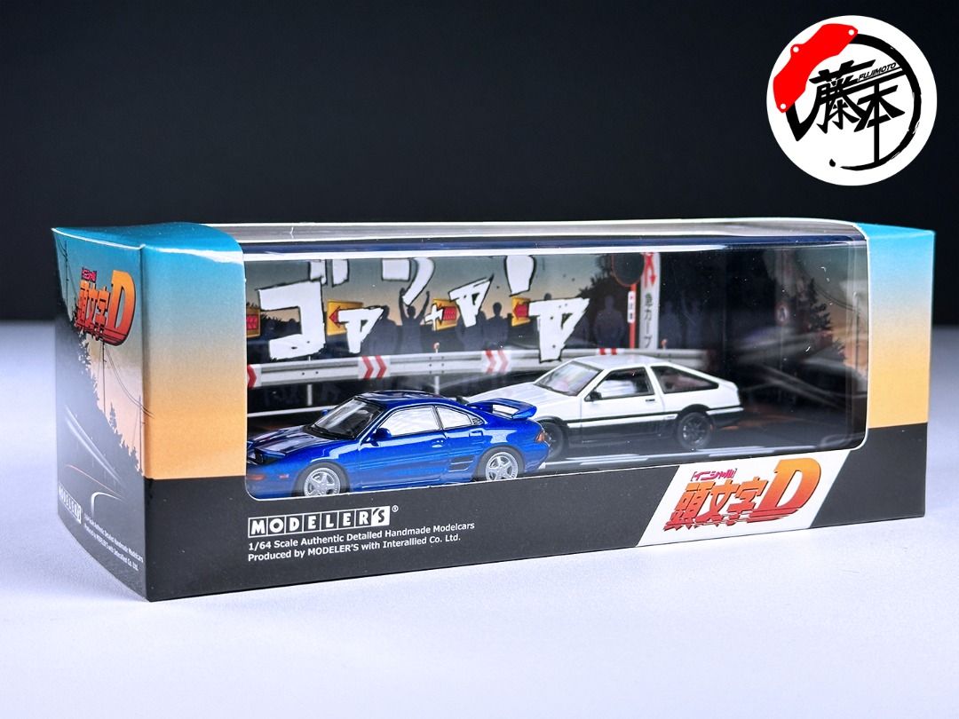 MODELERS 1/64 INITIAL D MR2(SW20) BLUE VO.15 VS AE86, Hobbies & Toys ...