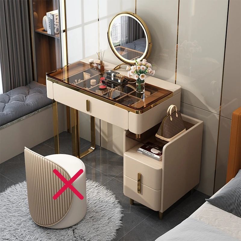 Modern Luxury Dressing Table Lights Minimalist Container Drawer Storage ...