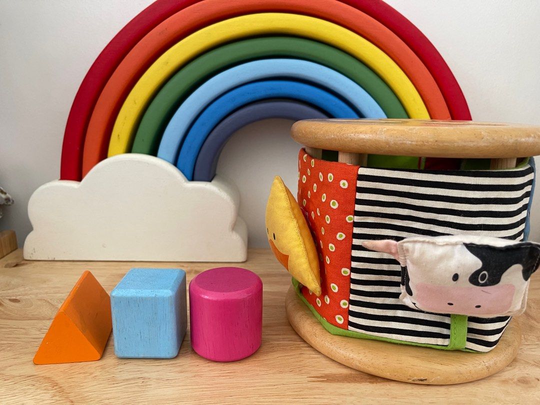 M&S Wooden Shape Sorter, Babies & Kids, Infant Playtime on Carousell