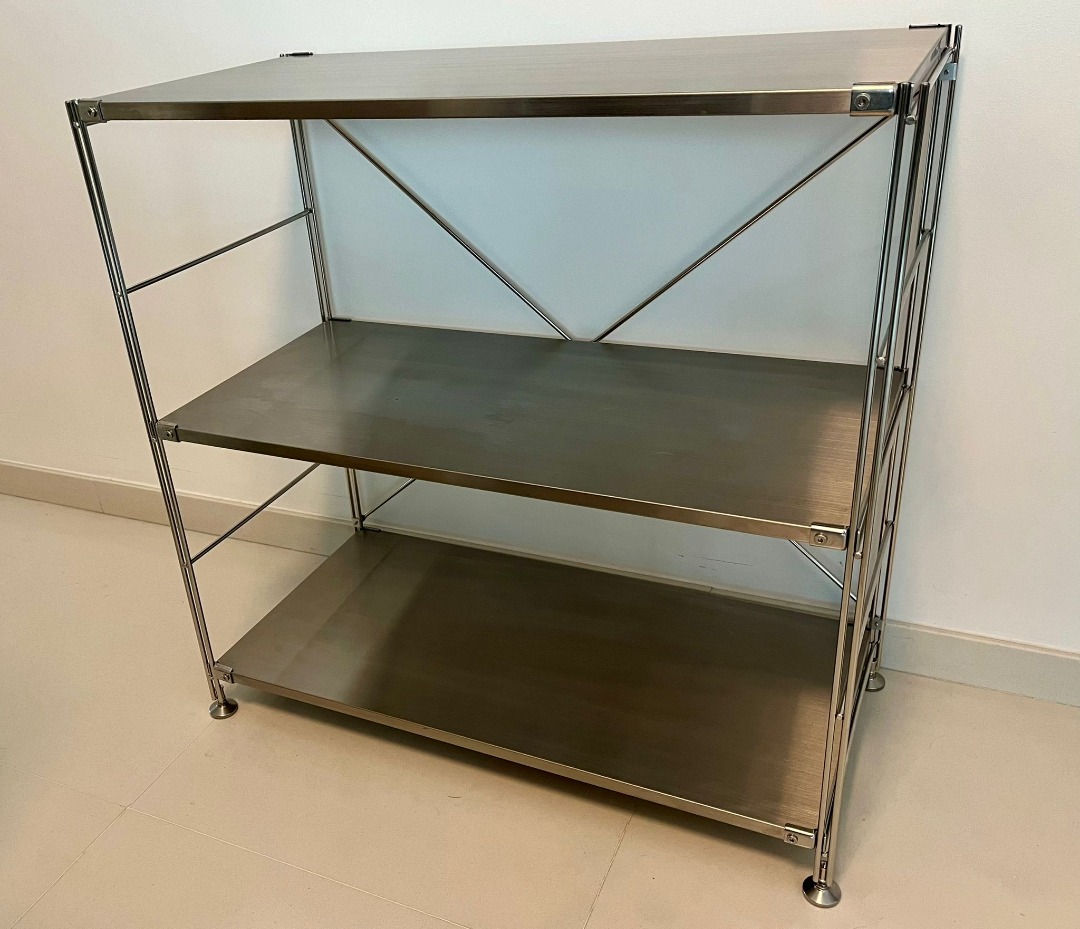 MUJI Stainless steel unit shelf, Furniture & Home Living, Furniture ...
