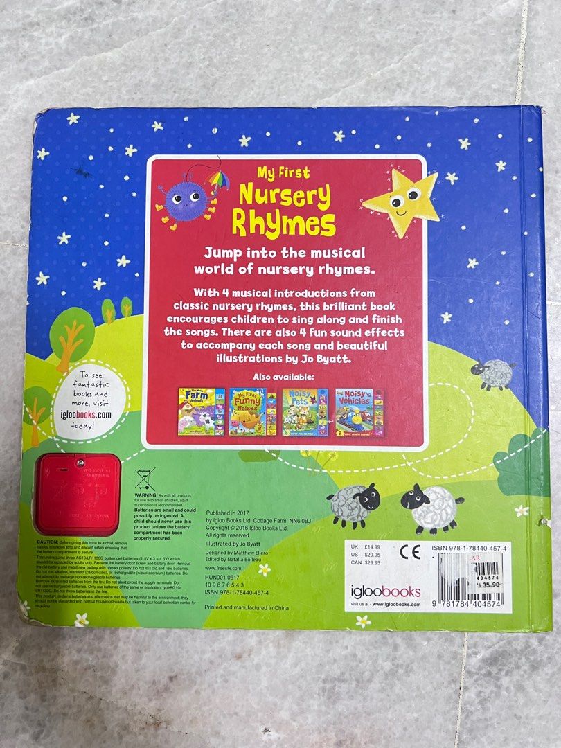 My first Nursery Rhymes, Hobbies & Toys, Books & Magazines, Storybooks ...