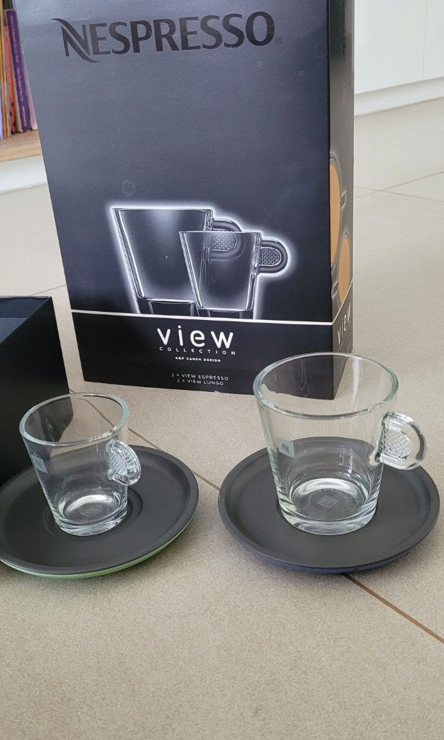 Nespresso View Collection Lungo and Espresso cups, Furniture & Home ...