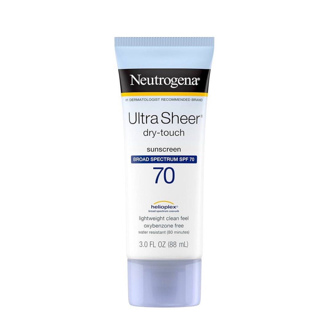Neutrogena Ultra Sheer Dry Touch Sunscreen Broad Spectrum SPF 70 ...