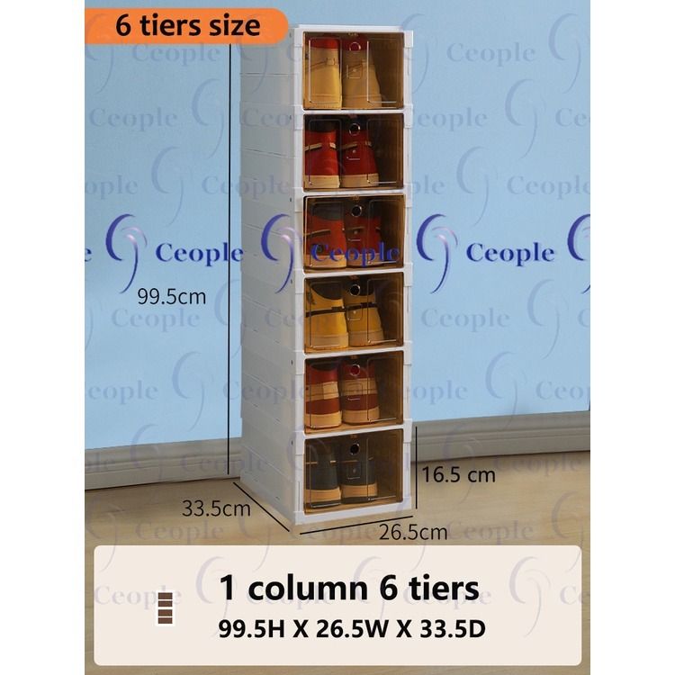 New arrival Shoe Box Installation-free Shoe Cabinet Foldable storage ...