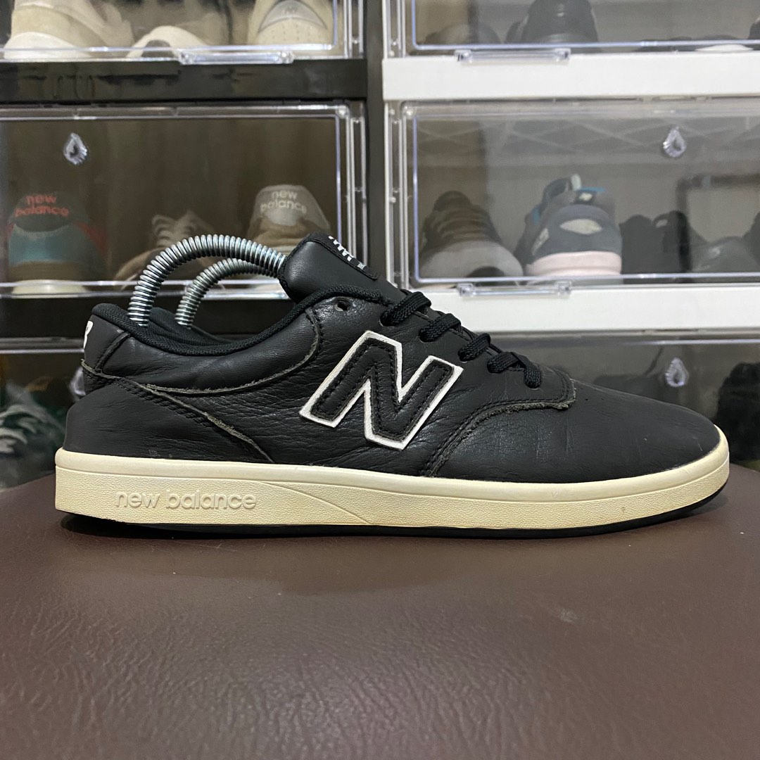 New balance Numeric AM424 Black Leather, Fesyen Pria, Sepatu , Sneakers ...