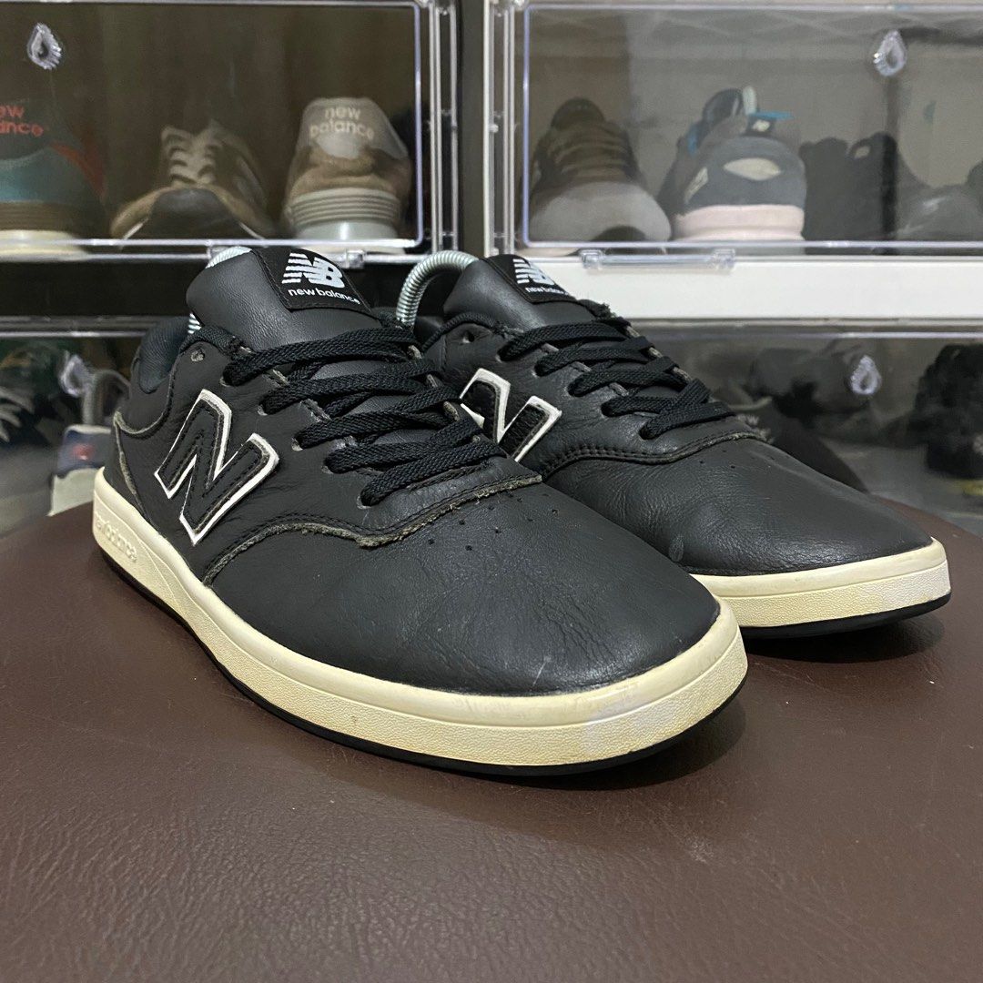 New balance Numeric AM424 Black Leather, Fesyen Pria, Sepatu , Sneakers ...