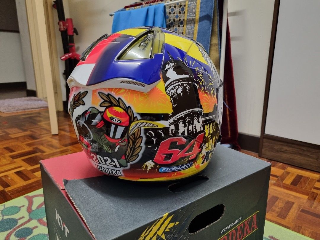 NEW CASCO KYT HELLCAT MERDEKA 64 EDITION, XXL, Auto Accessories on ...
