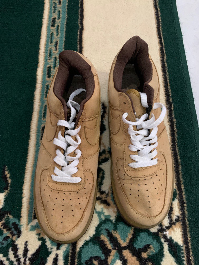 nike air force 1 low brown, Fesyen Pria, Sepatu , Sneakers di Carousell