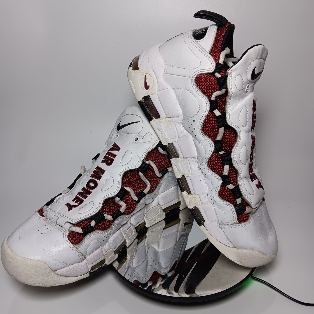 Nike Air More Money 'Mo' Money' White Team Red Retro Basketball Shoes ...
