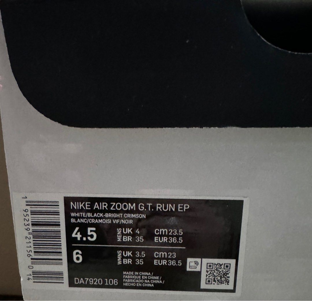 Nike Air Zoom GT Run EP, 女裝, 鞋, 波鞋 - Carousell