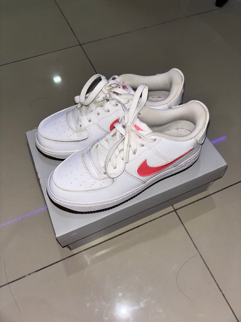 NIKE AIRFORCE 1/1 (GS) CUSTOMIZABLE PATCH, Women's Fashion, Footwear ...