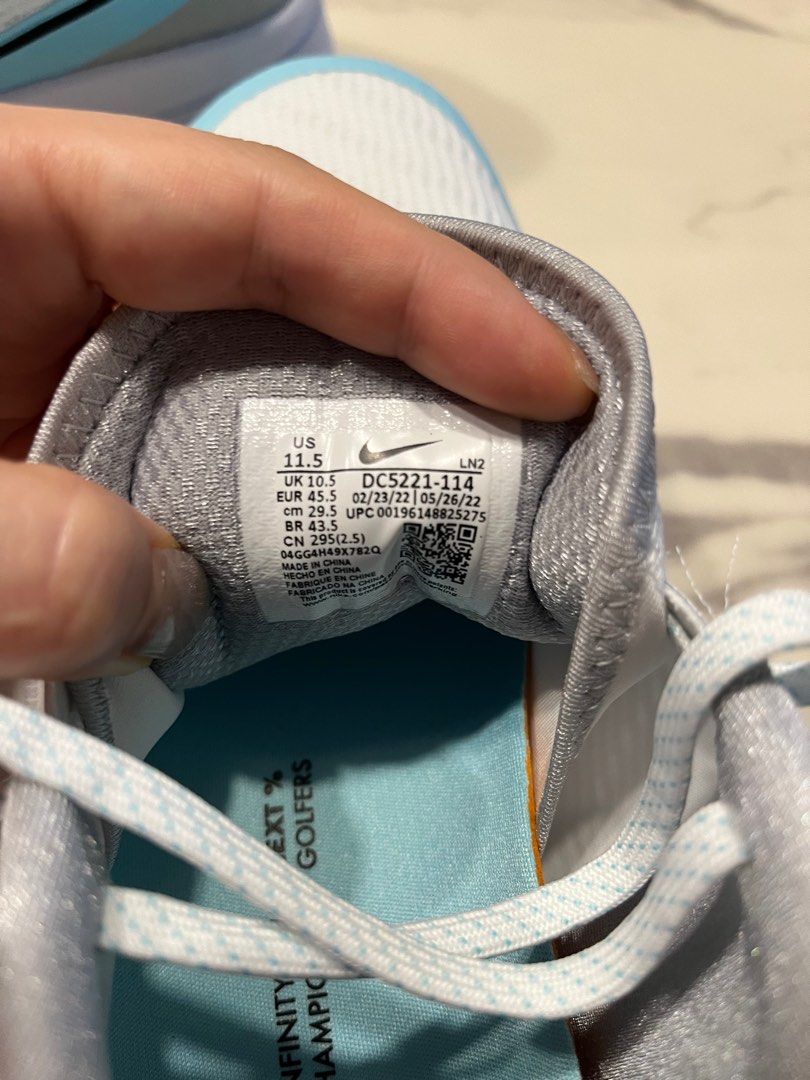 Nike Gold shoes Air Zoom Infinity Tour NEXT% 'White Copa', Men's ...