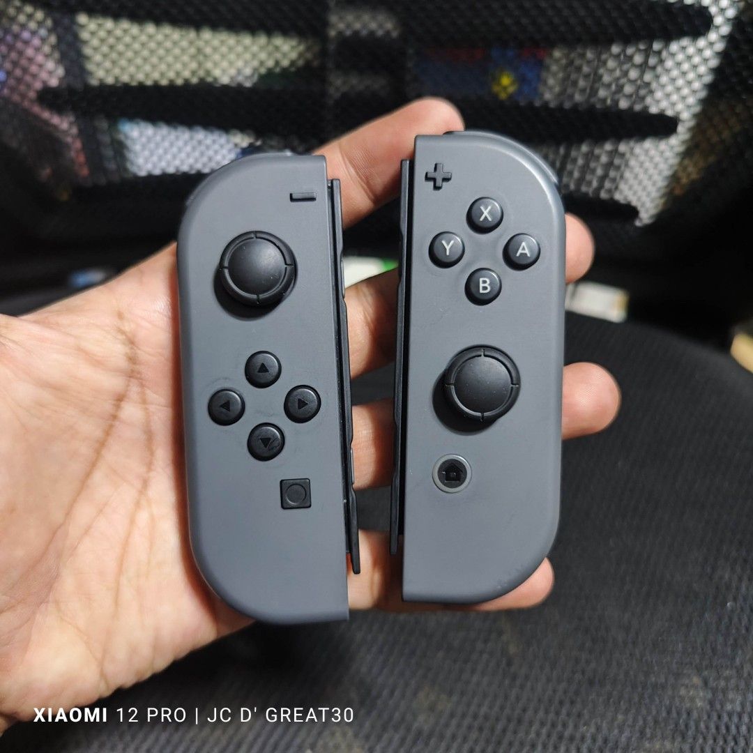 Nintendo Switch joycon Gray original, Video Gaming, Gaming Accessories ...