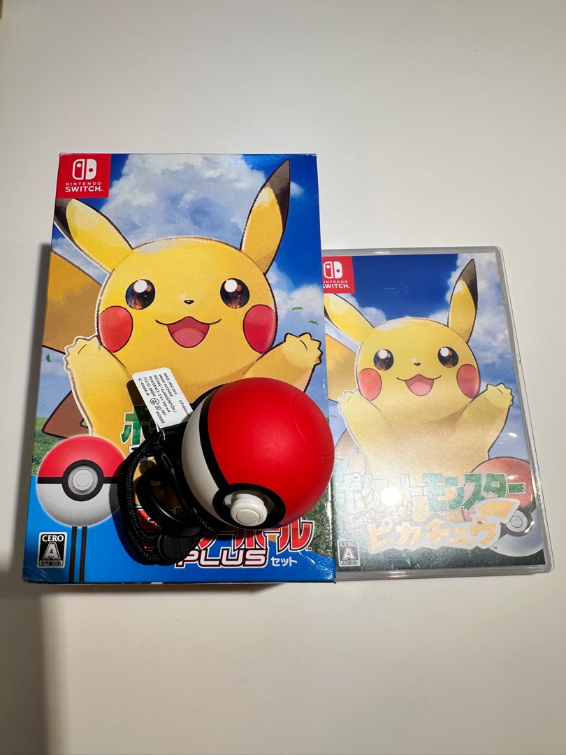 Nintendo Switch: Pokemon Let’s Go Pikachu + Pokemon Ball, Video Gaming ...