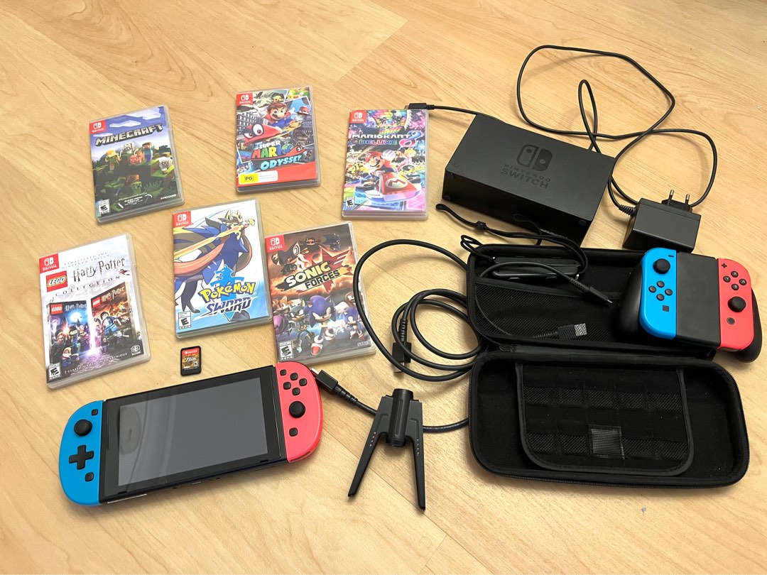 Nintendo Switch with extra consoles and 7 games, Video Gaming, Video ...