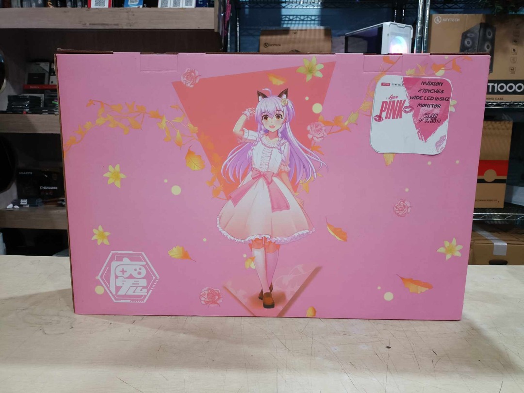 NVISION 27" IPS 165HZ FRAMELESS MONITOR (PINK EDITION), Computers ...