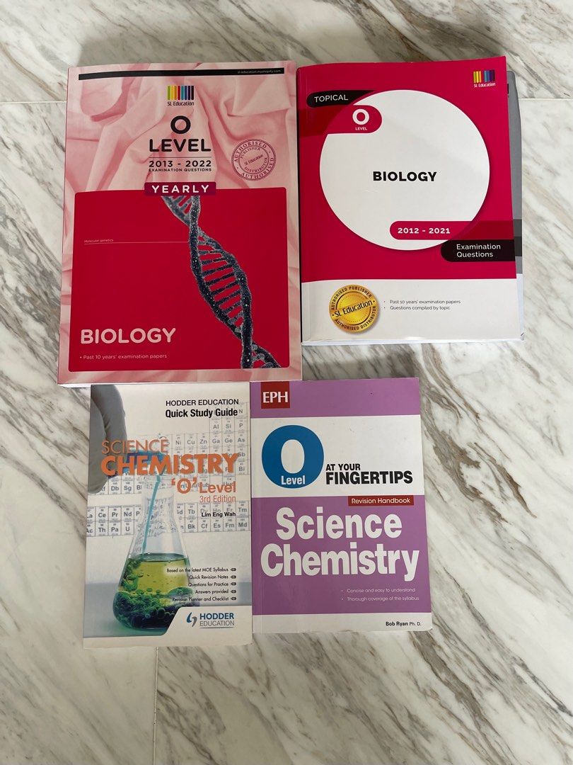 O Level secondary Assessment Books tys biology bio topical science chemistry chem guidebooks ...