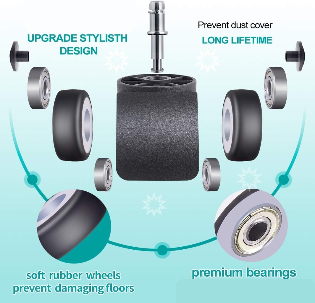 Office/Home Chair Wheels - Chair Wheels Set of 5pcs for Office Chair ...