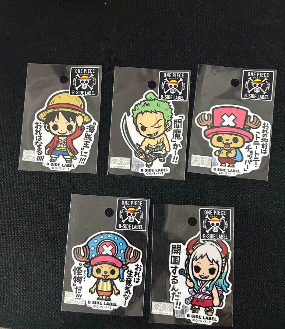 One Piece B-side label sticker, Hobbies & Toys, Stationary & Craft ...