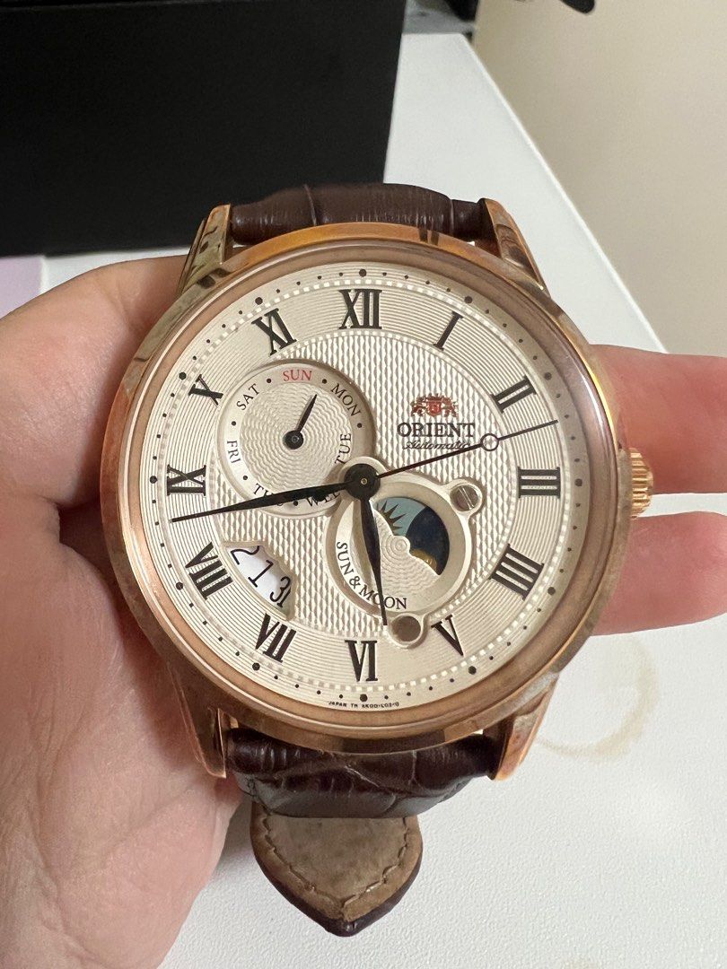 Orient sun and moon watch, Men's Fashion, Watches & Accessories ...