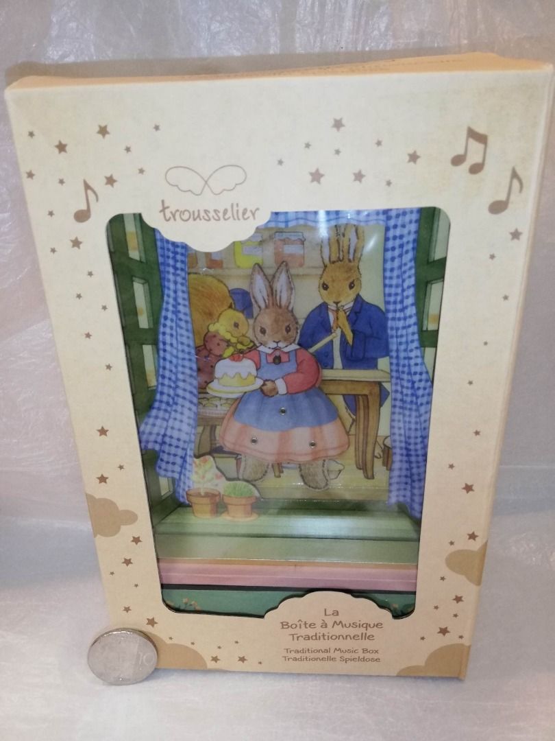 Original Peter Rabbit Vintage Music Box - The Rabbit's Tea Party ...