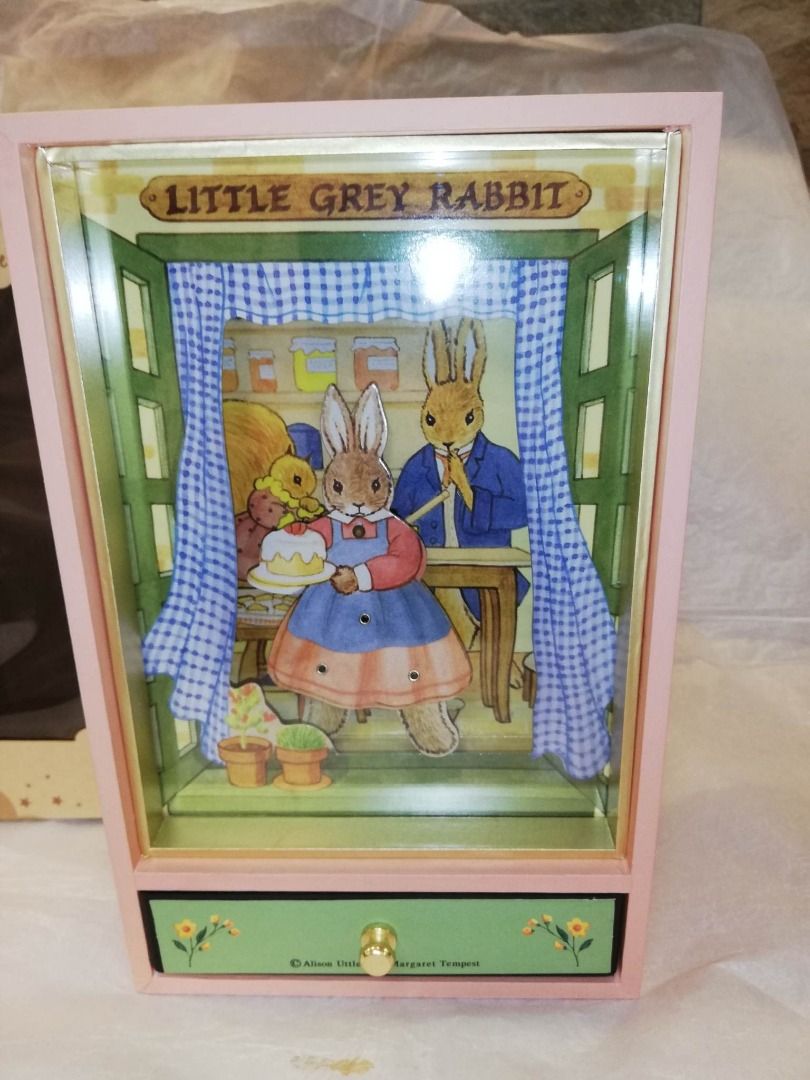 Original Peter Rabbit Vintage Music Box - The Rabbit's Tea Party ...