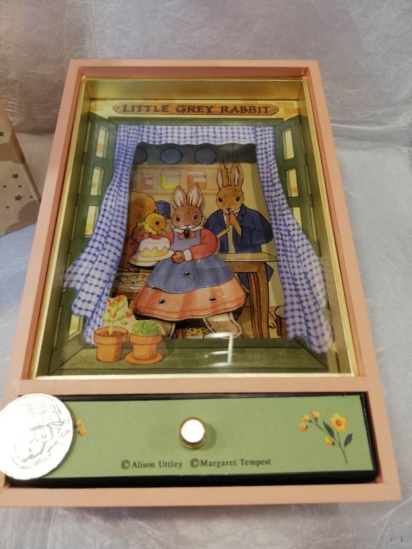 Original Peter Rabbit Vintage Music Box - The Rabbit's Tea Party ...
