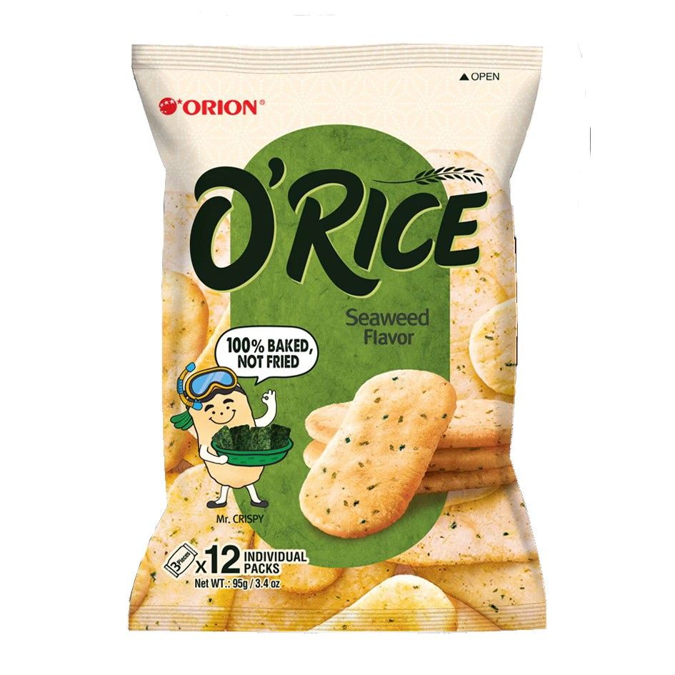 Orion O'Rice crackers natural snow sweet cracker biscuits tidbits baked ...