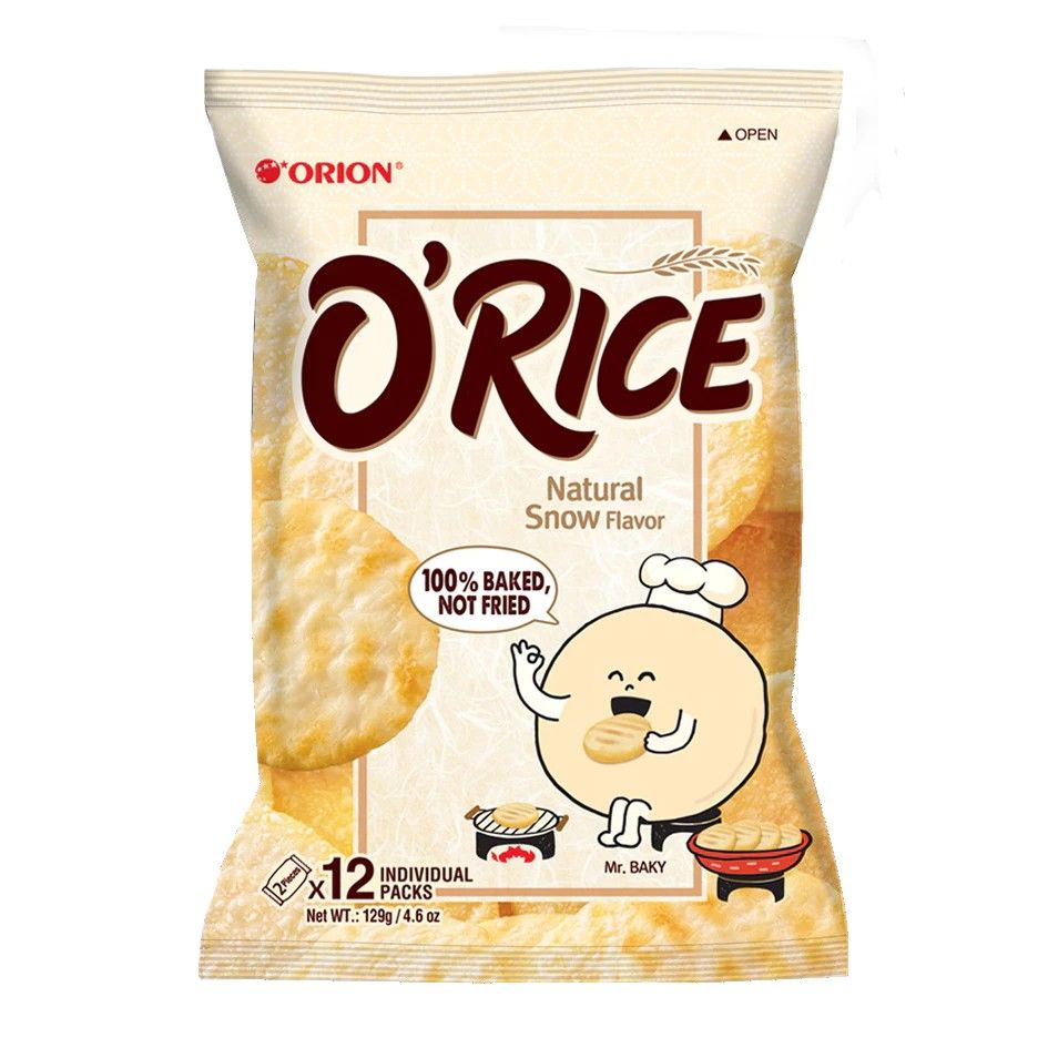 Orion O'Rice crackers natural snow sweet cracker biscuits tidbits baked ...