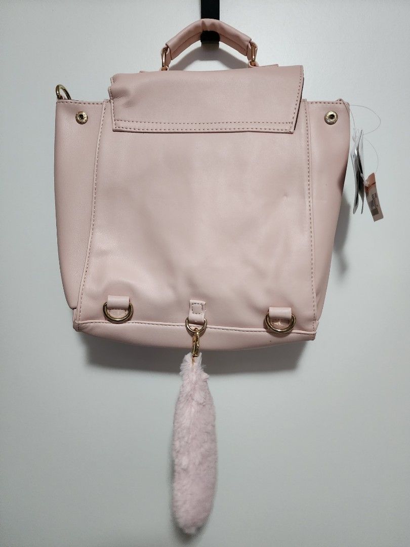 Osumashi Poohchan Tail 3-way mini backpack, Women's Fashion, Bags ...