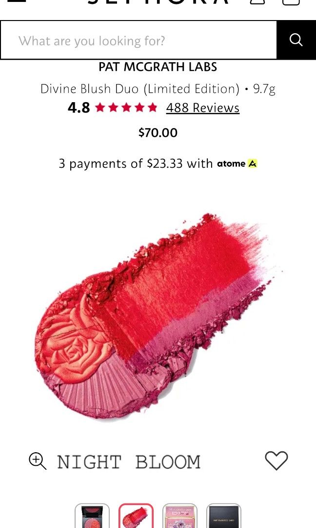 Pat McGrath Lab divine blush in night bloom, Beauty & Personal Care ...