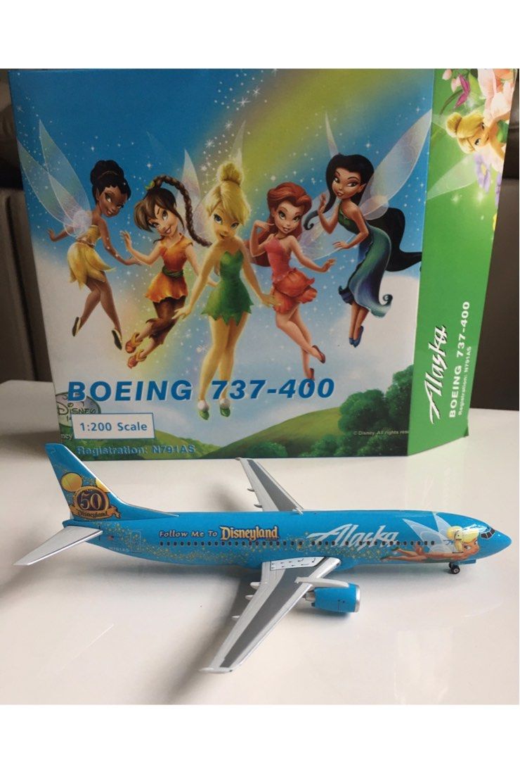 Phoenix 1/200 Alaska Airlines B737-400 Disneyland Tinkerbell, Hobbies ...