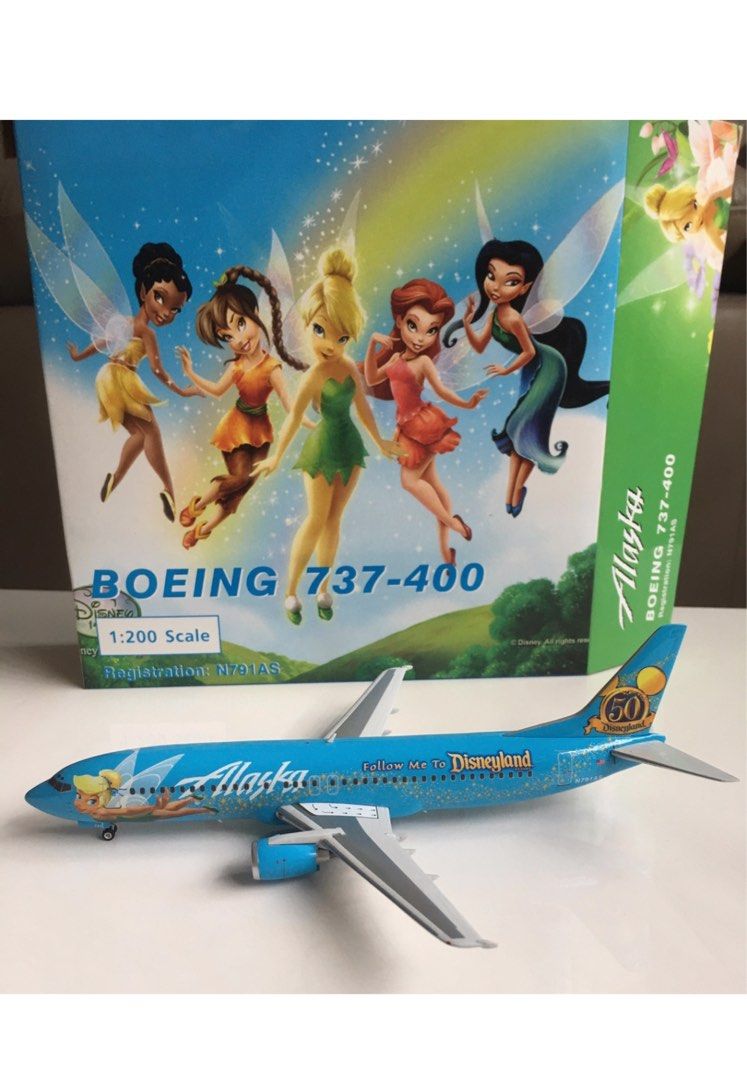 Phoenix 1/200 Alaska Airlines B737-400 Disneyland Tinkerbell, Hobbies ...