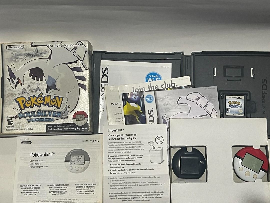 Pokemon SoulSilver Complete with BOX (CIB, with PokeWalker), Video ...