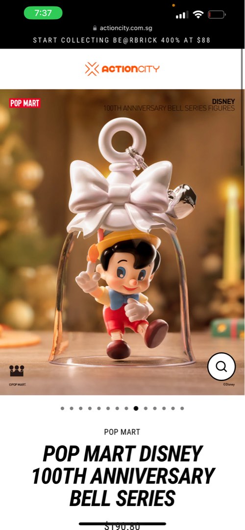 POPMART Disney 100 Bell Series, Hobbies & Toys, Toys & Games on Carousell