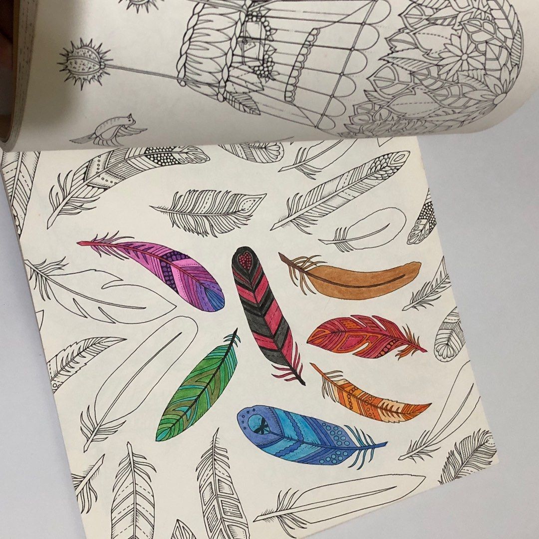 preloved coloring book - enchanted forest by johanna basford, Hobbies ...