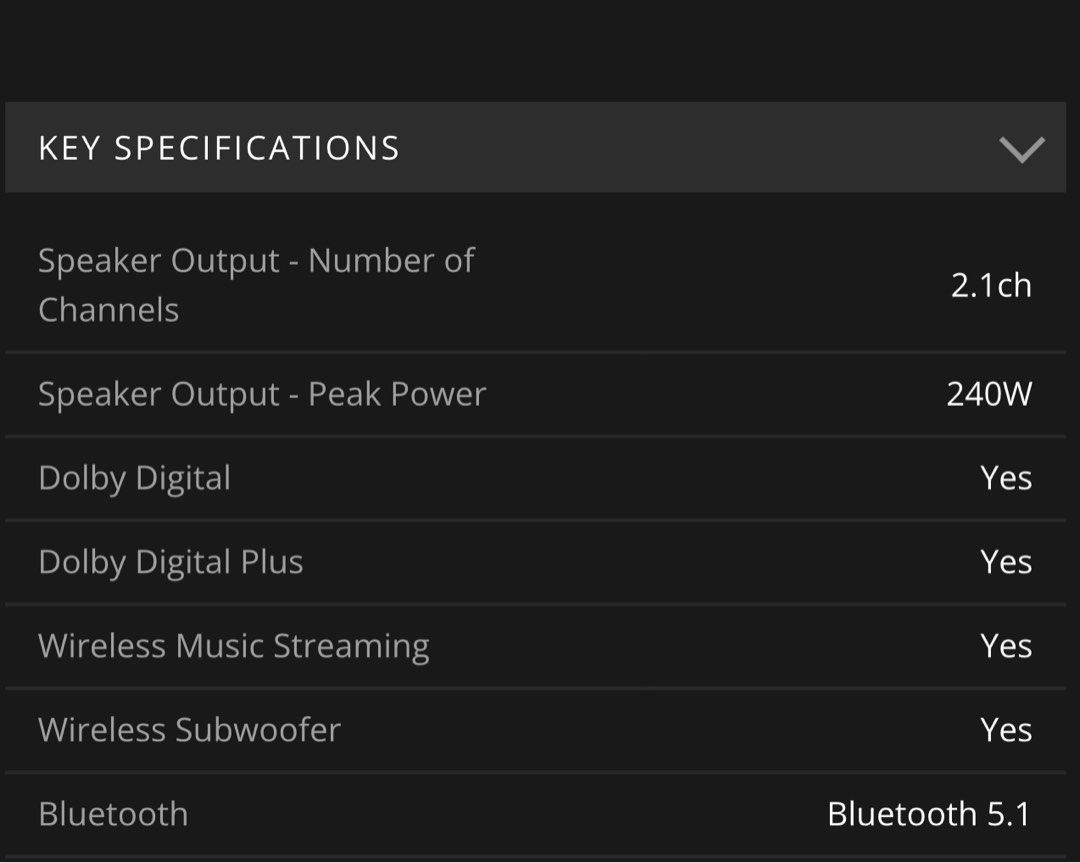 Prism Flow 2.1 ch soundbar with Dolby Audio, Audio, Soundbars, Speakers ...
