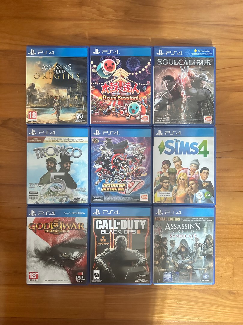 PS4 game Assassin’s Creed Origins / Taiko No Tatsujin / Soul Calibur VI ...