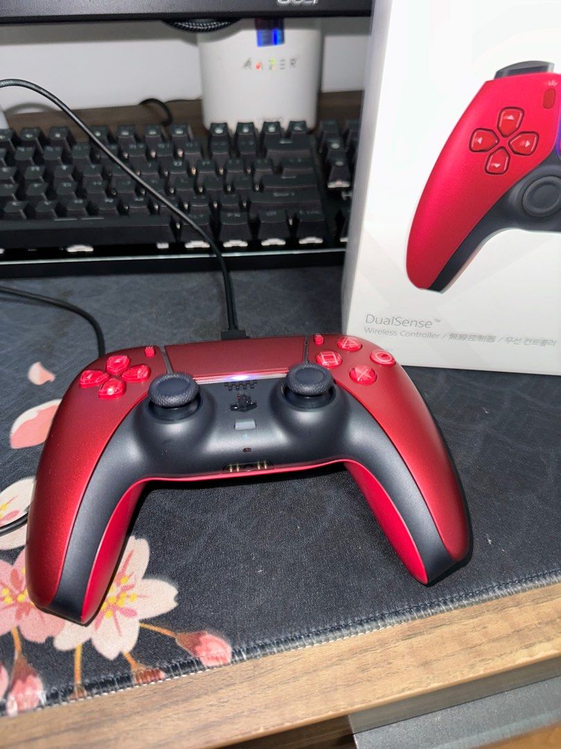 PS5 Controller Volcanic Red, Video Gaming, Gaming Accessories ...