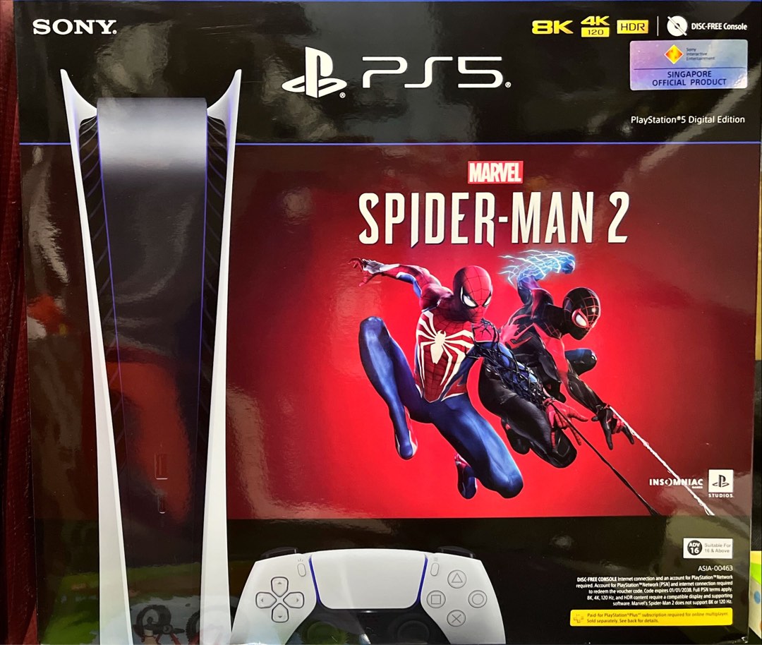 PS5 Spider man 2 : Digital Edition, Video Gaming, Video Game Consoles ...