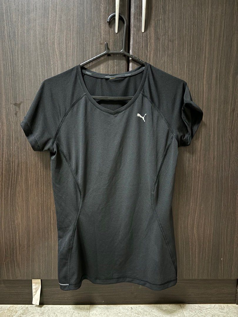PUMA black dri-fit top, Women's Fashion, Activewear on Carousell