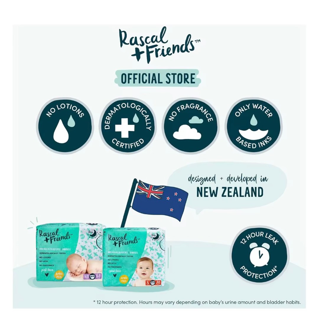 Rascal and Friends Diapers M Tape, Babies & Kids, Bathing & Changing ...