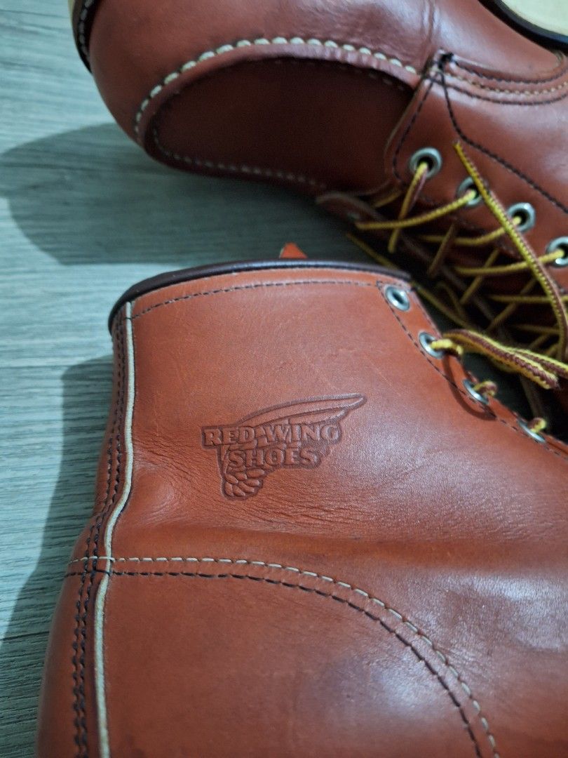 RED WING - 8131 - Classic Moc Toe Oro Russet Boots, Men's Fashion ...