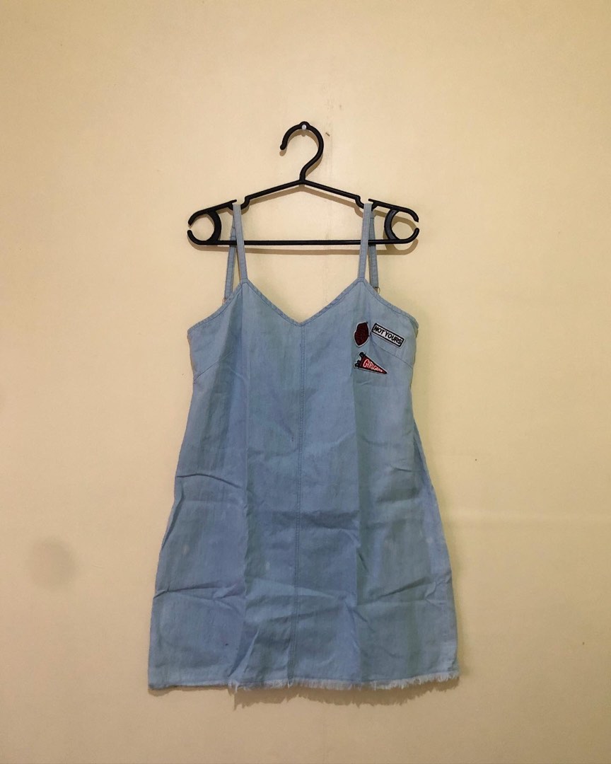 Redgirl Denim Blue String Dress, Women's Fashion, Dresses & Sets ...