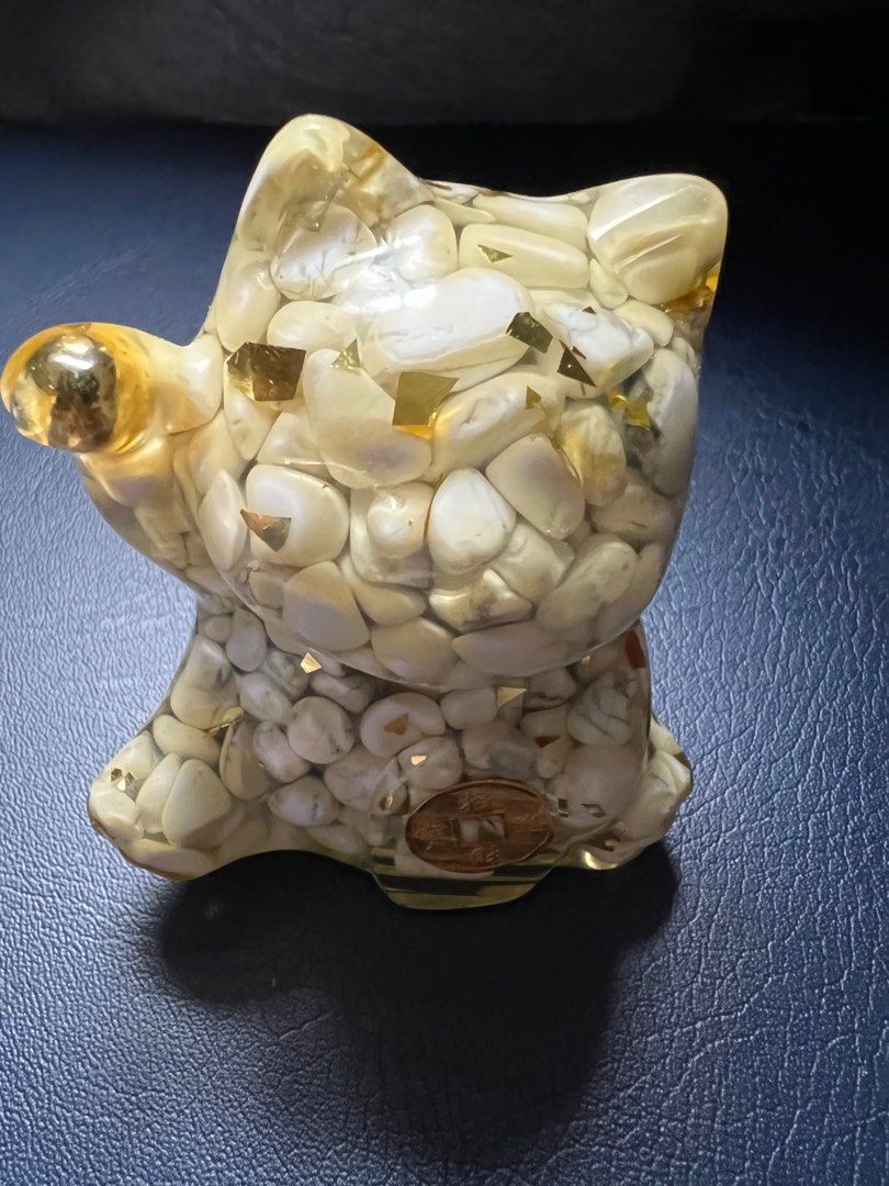 Resin Cat (quartz/stone), obsidian Ironman, toad, monk, Women's Fashion ...